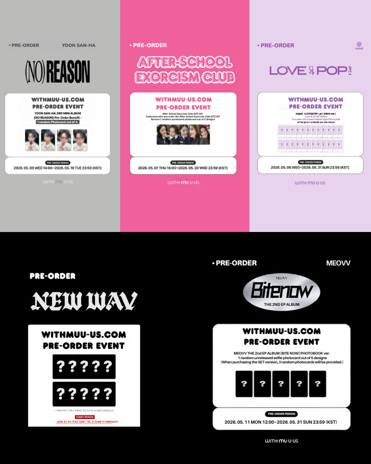 WITHMUU – K-Pop Albums, CDs, DVDs & Official Merchandise